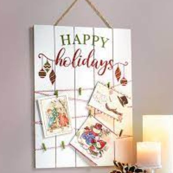 Holiday | Holiday Card Wall Display Board | Poshmark
